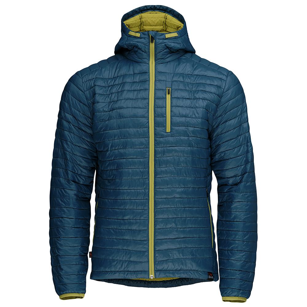 Mens Merino Wool Insulated Jacket (Petrol/Lime) | Isobaa